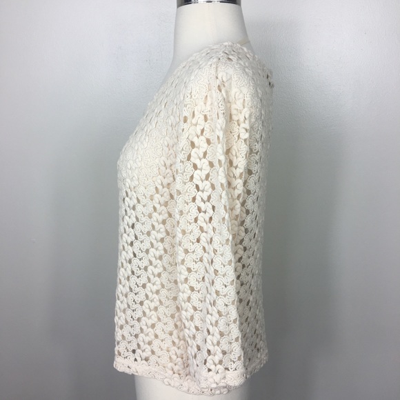 Anthropologie | Tops | Staring At Stars Open Knit Crochet Boho Top Nwt ...